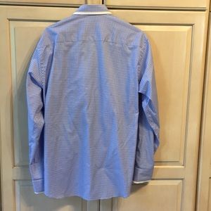 XOOS CA | Shirts | Xoos Ca Rock Mens Blue And White Dress Shirt | Poshmark